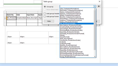 Microsoft Dynamics Navbusiness Central How To Create Grouping In Rdlc