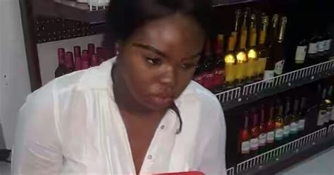 👱slay Queen Caught Stealing Cosmetics From A Supermarket In Lagos