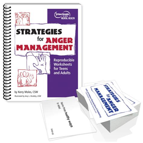 Strategies For Anger Management Workbook And Cards Set