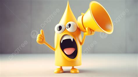 확성기를 들고 노란색 연필 비행 이모티콘 프리미엄 이미지가 있는 3d 확성기 고화질 사진 사진 배경 일러스트 및 사진 무료 다운로드 Pngtree