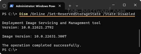 Disable Reserved Storage Windows 11 Password Recovery