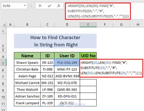 How To Find Character In String From Right In Excel 4 Easy Methods