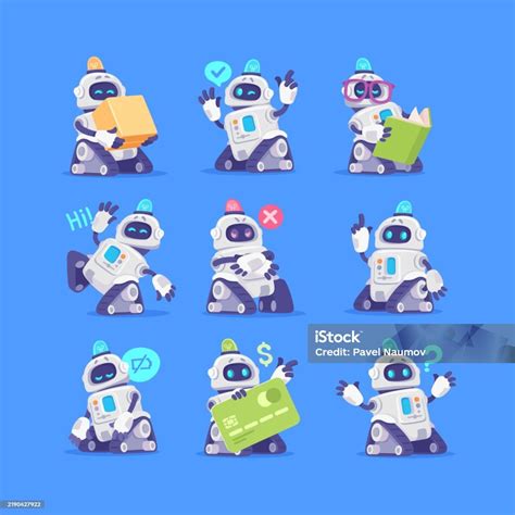 로봇과 현대 전자 휴머노이드 기계 벡터 일러스트 레이 션 세트 개체 그룹에 대한 스톡 벡터 아트 및 기타 이미지 개체 그룹 과학 금속 Istock