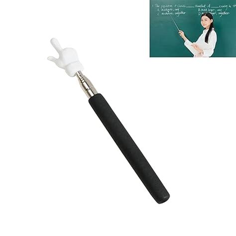 Telescopic Teachers Pointer Classroom Demonstration Baton Guide Indicator Retractable Finger