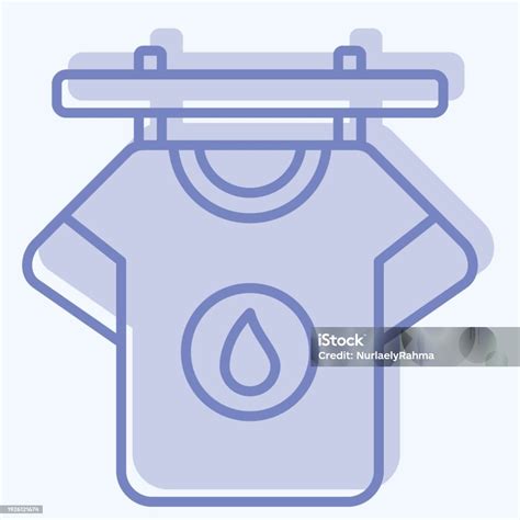 아이콘 행잉 티셔츠 세탁 기호와 관련이 있습니다 투톤 스타일 심플한 디자인 편집 가능 간단한 일러스트레이션 T 셔츠에 대한 스톡 벡터 아트 및 기타 이미지 Istock