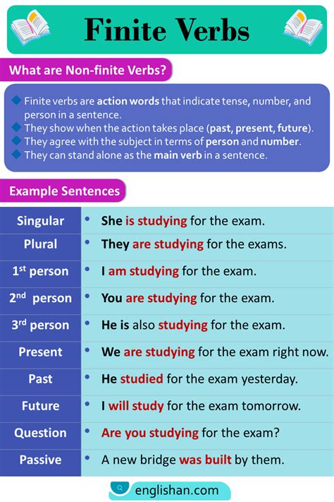 Finite And Nonfinite Verbs In English With Examples • Englishan