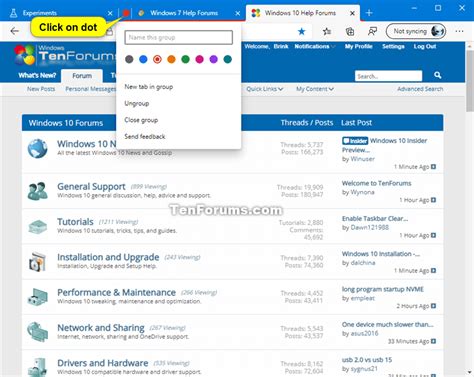 How To Enable Or Disable Tab Groups In Microsoft Edge Chromium Tutorials