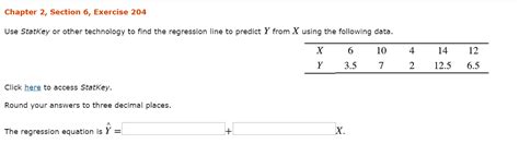 Solved Chapter 2 Section 6 Exercise 204 Use Statkey Or