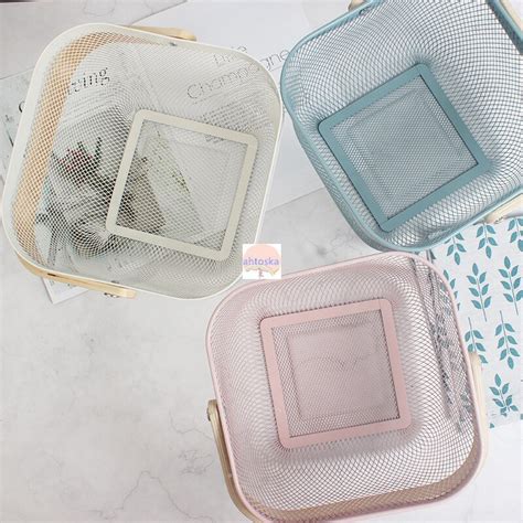 Badu Bg Европейски стил Iron Plant плодови играчки кошница за съхранение Преносима куха кутия за