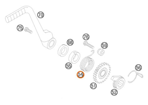 Simbra De Pata 85 Sx Mvparts