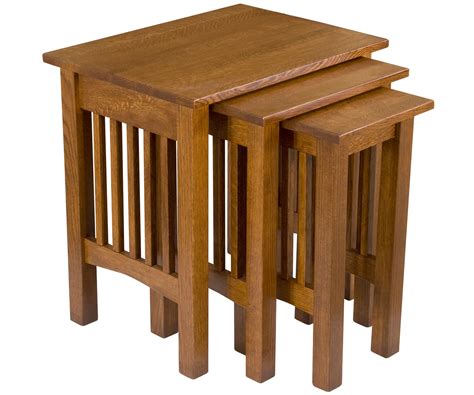 Mission Nesting Table Set Strictly Amish