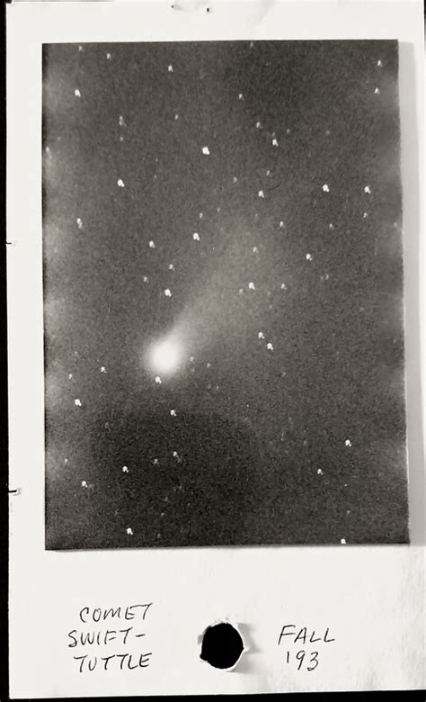 Comet Swift Tuttle 109p On Film Fall 1993 Comets Photo Gallery