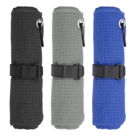 Uxcell Microfiber Golf Towel Tri Fold Golf Towels Waffle Pattern Towels