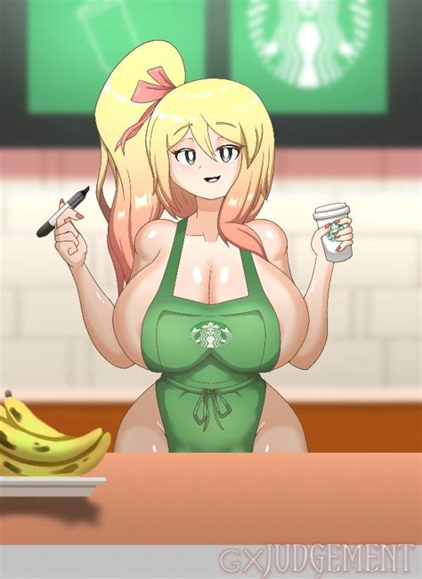 Rule 34 Barista Black Eyes Blonde Hair Blush Breasts Hi Res Large Ass Large Breasts Long Hair