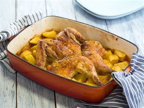 Бон Апети Печено пиле с картофи и бира Печь Кухня Бонн