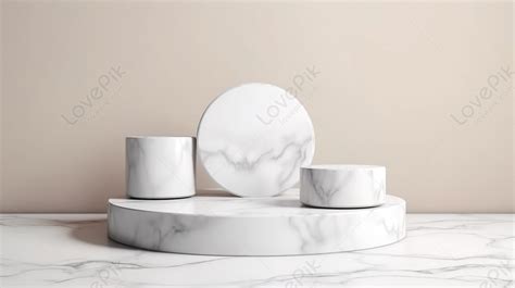 화장품용 흰색 패브릭 오버레이 디스플레이 스탠드가 있는 3d 렌더링 우아한 대리석 연단 화장 배경 연단 배경 대리 배경 이미지 Hd 화장 연단 대리 배경 사진
