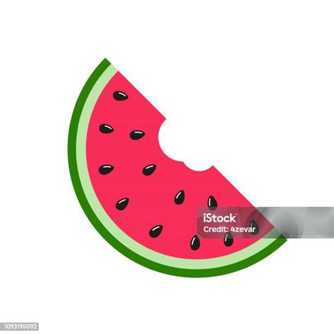 수 박의 평면 아이콘 쪼 갠 다입니다 벡터 일러스트 레이 션 아이콘 0명에 대한 스톡 벡터 아트 및 기타 이미지 0명 과일 껍질 Istock