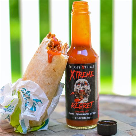 Xtreme Regret Trinidad Scorpion Hot Sauce Elijahs Xtreme