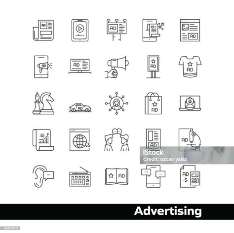 1px 스트로크 너비가 있는 48px 그리드의 광고 벡터 드로잉 아이콘입니다 인포그래픽 모바일 및 웹 등 아이콘에 대한 스톡 벡터 아트 및 기타 이미지 Istock