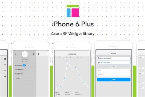 Axure Widget Library Iphone 6 Unique Other Software ~ Creative Market