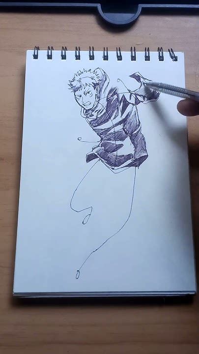 Itadori Drawing Jjk Stickman Drawing Art Animedrawing Animestyle