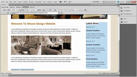 15 Introduction To Dreamweaver Tutorial Cs5 Youtube