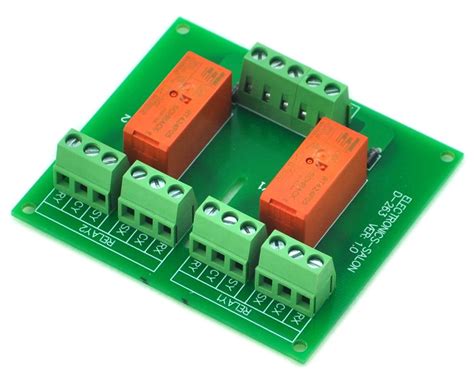 ELECTRONICS SALON Passive Bistable Latching DPDT Power Relay Module V Version