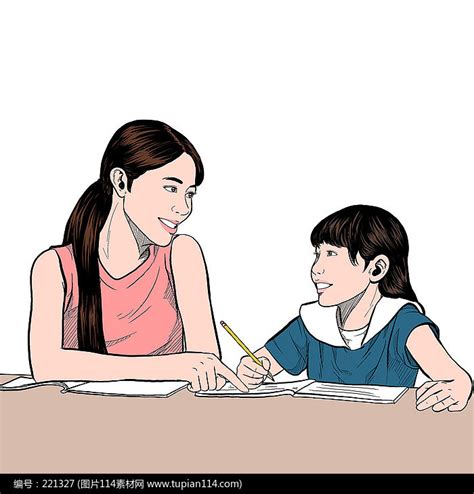 给学生批改作业的老师教师节 图片114