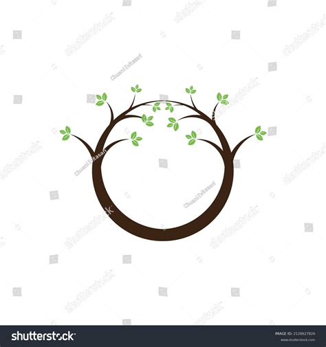 Circle Tree Vector Logo This Beautiful Stock Vector Royalty Free