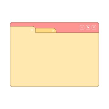 Cute Retro Ui Tex Frame Text Box Sticker Vector Cute Ui Interface PNG And Vector With
