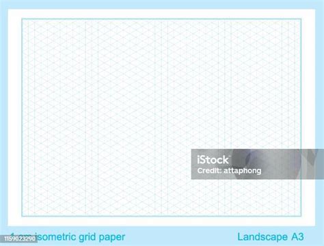 1cm A3 아이소메트릭 그리드 종이 아이소메트릭 그리드 벡터 일러스트 아이소메트릭 그리드 그래프 0명에 대한 스톡 벡터 아트