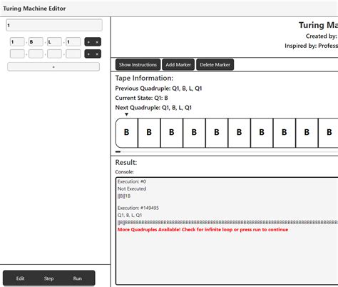 Github Amrits7turingmachineeditor A Webapp Designed To Help