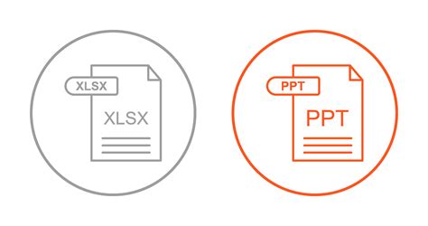 XLSX And PPT Icon 33198350 Vector Art At Vecteezy