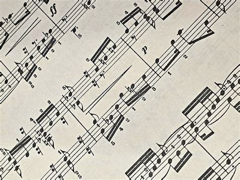 Piano Sheet Music Fragment Classical Music Stock Image Image Of Color
