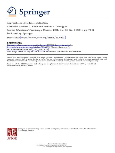 Approach Avoidance Motivation Pdf Motivational Motivation