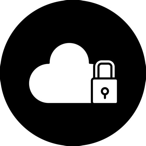 Cloud Security Vector Icon Style 22631077 Vector Art At Vecteezy