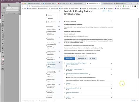 Introduction To Module 4 Indesign 2023