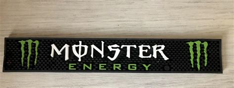 New Monster Energy Drink Rubber Bar Rail Spill Mat 21 X 3 1 4 Barmat