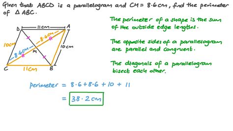 Perimeter Of A Parallelogram Formula How To Calculate Perimeter Of