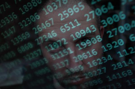 Premium Photo Double Exposure Of Man With Binary Codes