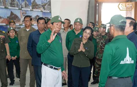 លោកជំទាវ មិថុនា ភូថង អញ្ជើញអមដំណើរ សម្តេចពិជ័យសេនា ទៀ បាញ់ ឧត្តមក្រុមប្រឹក្សាផ្ទាល់