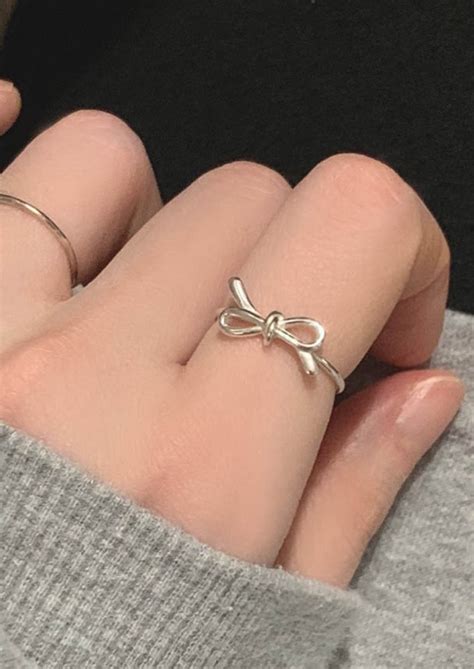 아이스루 New 실버925 리본 매듭 오픈 반지 실버로즈골드골드 위시버킷