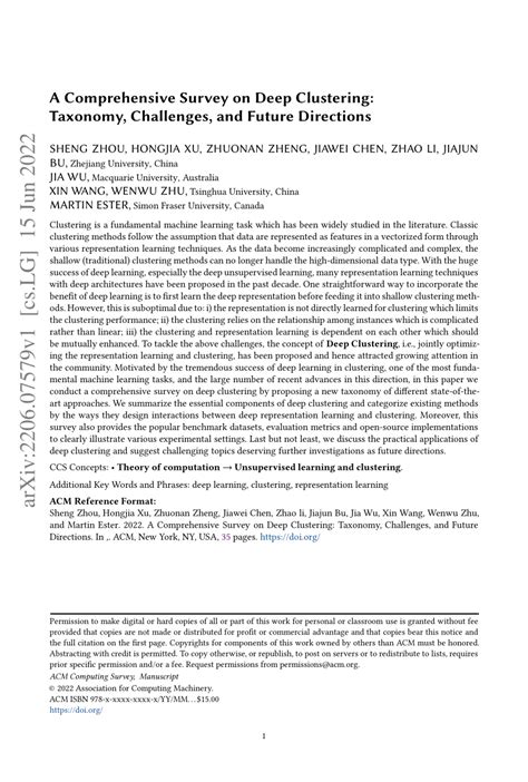 Pdf A Comprehensive Survey On Deep Clustering Taxonomy Challenges And Future Directions