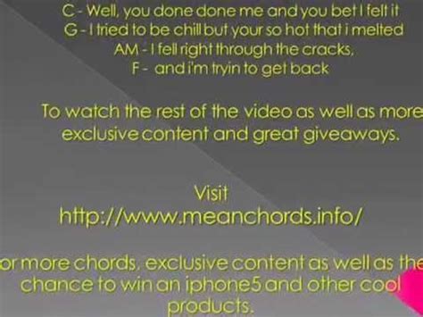 Im Yours Chords Youtube