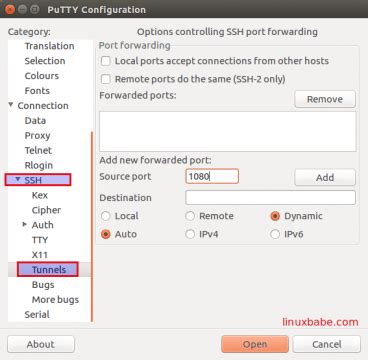 Use SSH Dynamic Port Forwarding To Bypass Great Firewall Of China