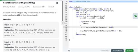 📅 Day 50 Of 160 Count Subarrays With Xor K ⚔️ Lakshman Chennupati