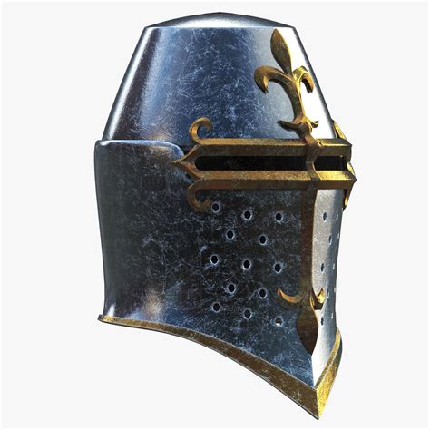 Crusader Helmet 3d Model 29 Max Fbx Obj Free3d