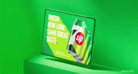 七喜发布全新品牌标识！沿用其标志性的浓郁绿色，但添加了柑橘色调和鲜明的高对比度线条，营造出一种向上的能量感。这是七喜品牌七年来的首次重大形象更新。 平面设计 Logo设计 品牌设计 品牌形象