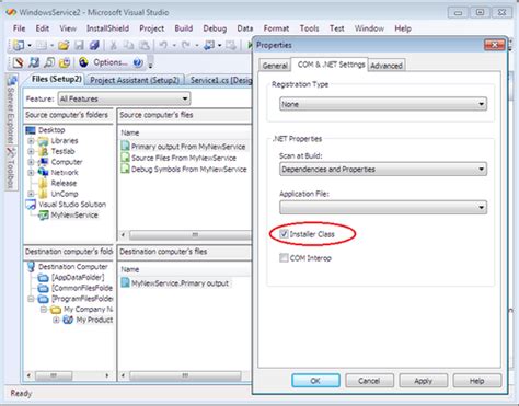 InstallShield Create An Installation For Windows Services