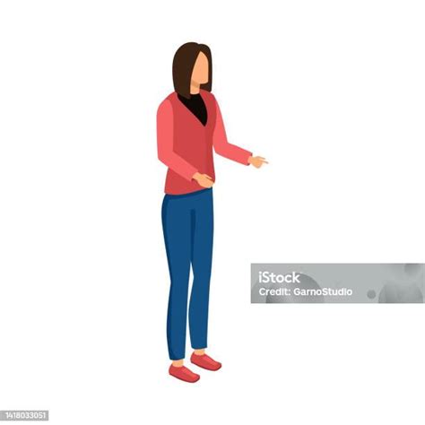 캐주얼 한 옷을 입은 여자 전체 길이 사람 일러스트레이션 격리된 인간 설계 요소 만화에 대한 스톡 벡터 아트 및 기타 이미지